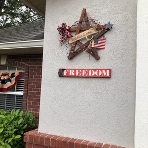 Old Glory sign July 4th decorations Americana decor Rustic | Etsy