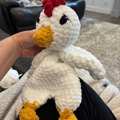 Big Little Chickie Knotted Lovey Crochet Chicken PATTERN - Etsy