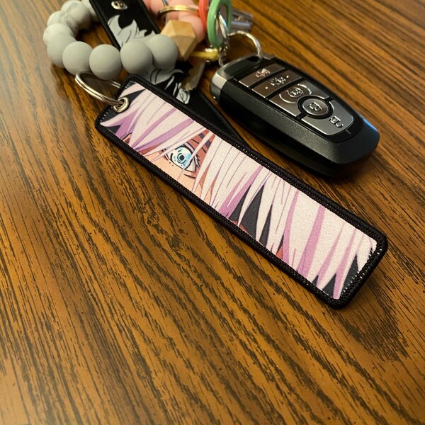 Waves Keychain, Embroidery Art Keychain, Keyfob for Backpack Motorcycle ...