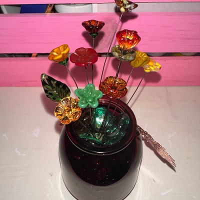 JUST FOR YOU Custom Bouquet Miniature Glass Flower Bouquet Made for You ...
