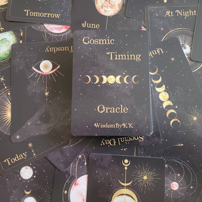 Cosmic Timing Oracle Deck. Daily Oracle Prediction Cards - Etsy