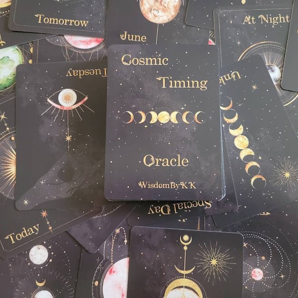 Cosmic Timing Oracle Deck. Daily Oracle Prediction Cards - Etsy