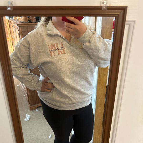 Nurse Custom Quarter Zip Sweatshirt-jerzees Nublend Quarter Zip-custom ...