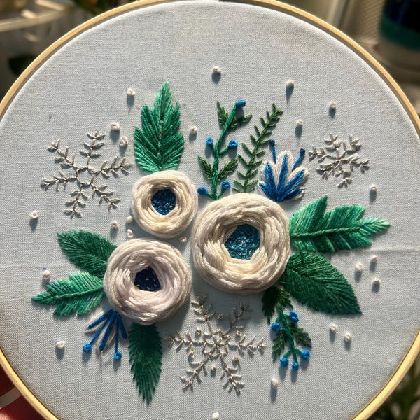 PDF Pattern - Letter L Floral Monogram, Embroidery Pattern, Alphabet ...