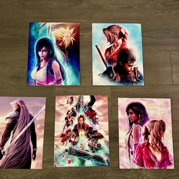 Tifa and Aerith Final Fantasy VII - Limited Edition Fine Art Print -FF7 ...