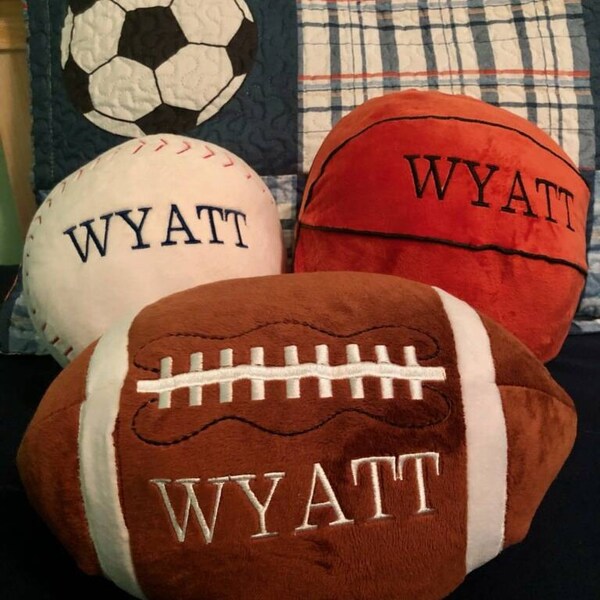 Personalized Sports Pillow - Etsy