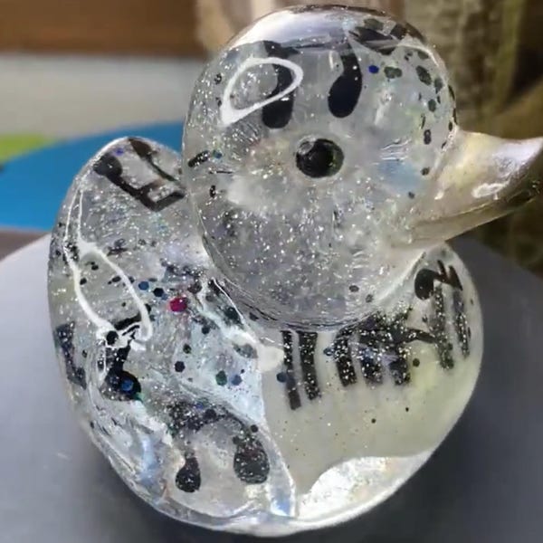 Multi Colored Duck, Mini Multi Colored Ducks in Resin, Rainbow Duck ...