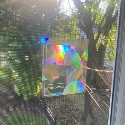 Suncatcher Rainbow Sun Catcher Window Sticker Cancer Research Donation ...