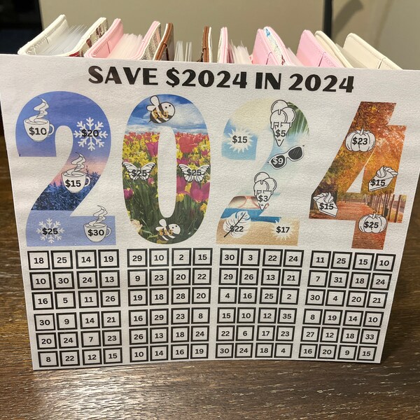 Save 2024 in 2024 Savings Challenge | Printable PDF | DIGITAL DOWNLOAD ...