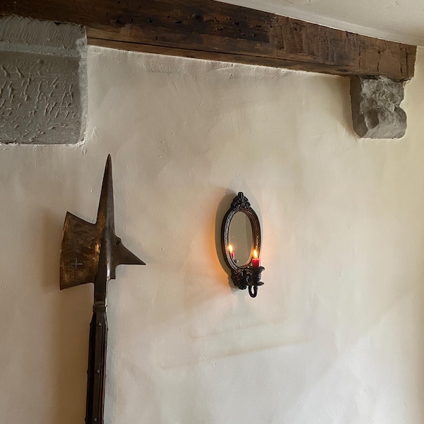 Dark Cottagecore Mirror, Rose Garden, Princess Mirror, Large Black ...