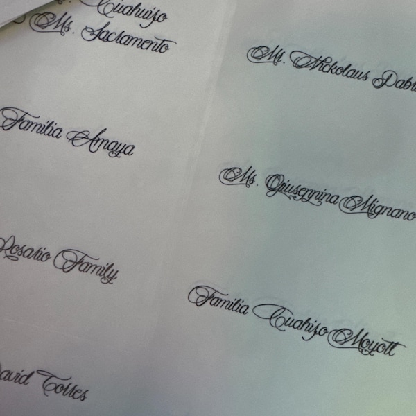 Guest Address Labels, Clear Address Labels, Wedding Address Labels ...