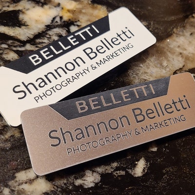 Custom Engraved Name Tags Personalized Engraved Employee - Etsy