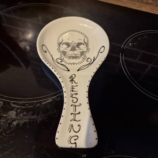 Gothic Spoon Rest, Bat Spoon Rest, Spooky Spoon Rest, Halloween Spoon ...