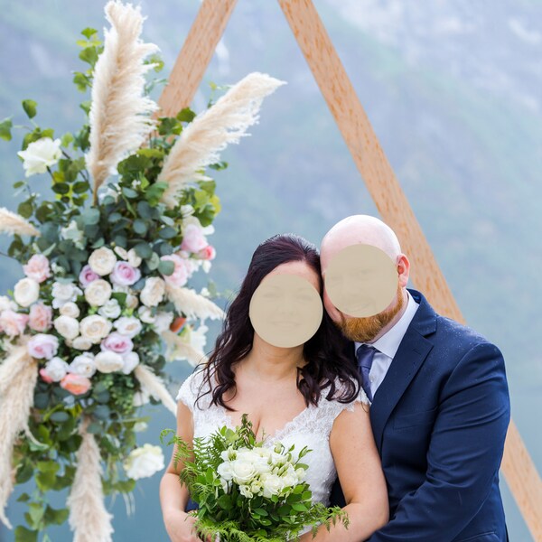 Wood Triangle Wedding Arch | Boho Wedding Triangle Arch | Modern ...