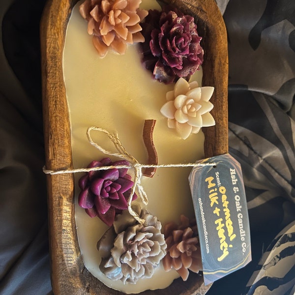 Succulent Long Woodwick Candle - Etsy