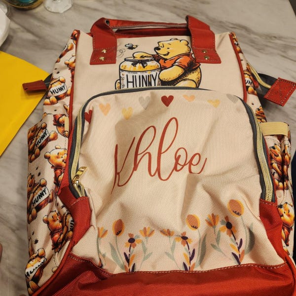 Personalized Diaper Bag Tigger Monogram Pooh Bear Diaper Bag Backpack ...