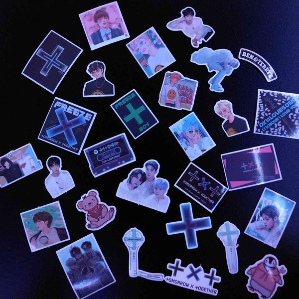 TXT STICKERS, 93 Assorted TXT Waterproof Stickers, Tomorrow X Together ...