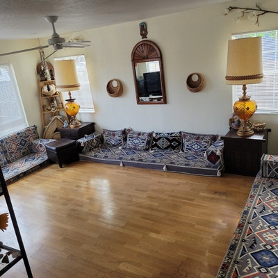 3m Kilim Red Orange Tulip Arabic Majlis Jalsa Set Floor - Etsy