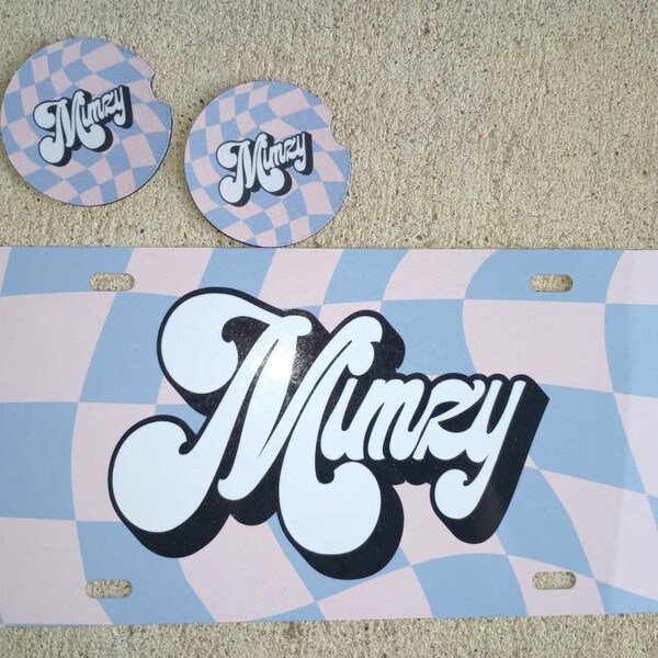 Personalized Retro Car License Plate: Aluminum Custom Tag - Etsy