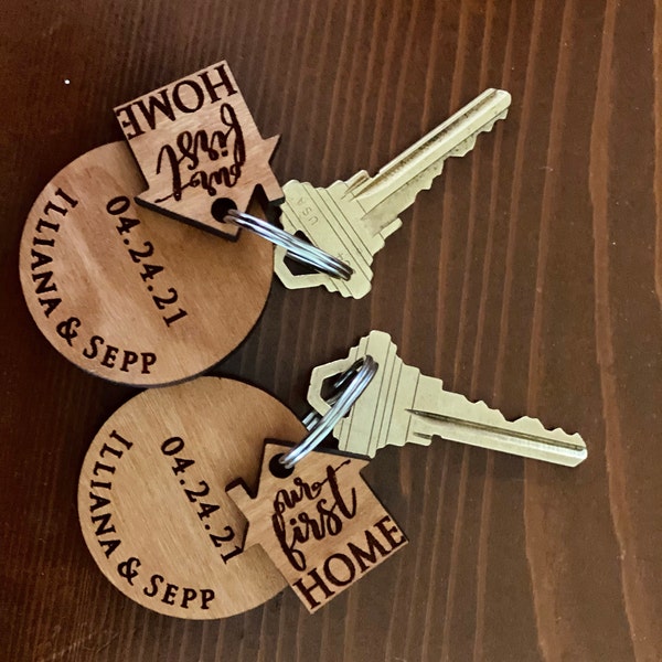 Personalized New Home Key Chain/welcome Home Keychain/our First Home ...