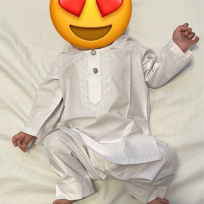 Joon Embroidery Green Koti Baby Boy Kurta Pajama / Shalwar Kameez ...