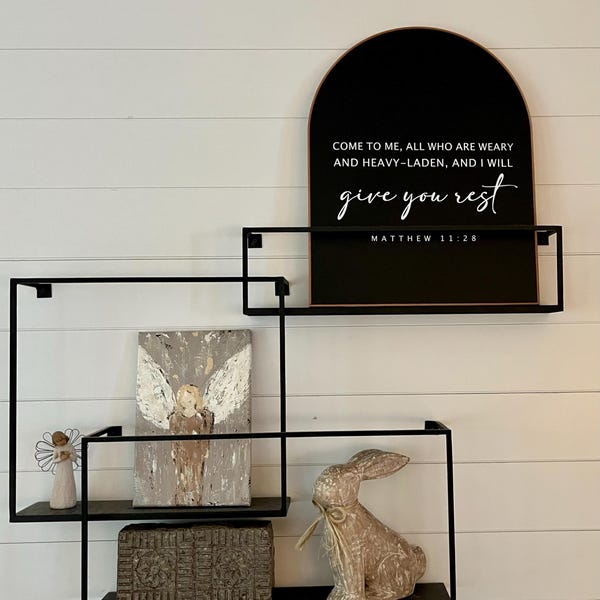 Arched Wall Sign Wooden Wall Art Grace and Mercy Living Room Wall Art ...