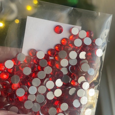 SWAROVSKI Crystals LIGHT SIAM Rhinestones Gems Stones Flat Back Non ...