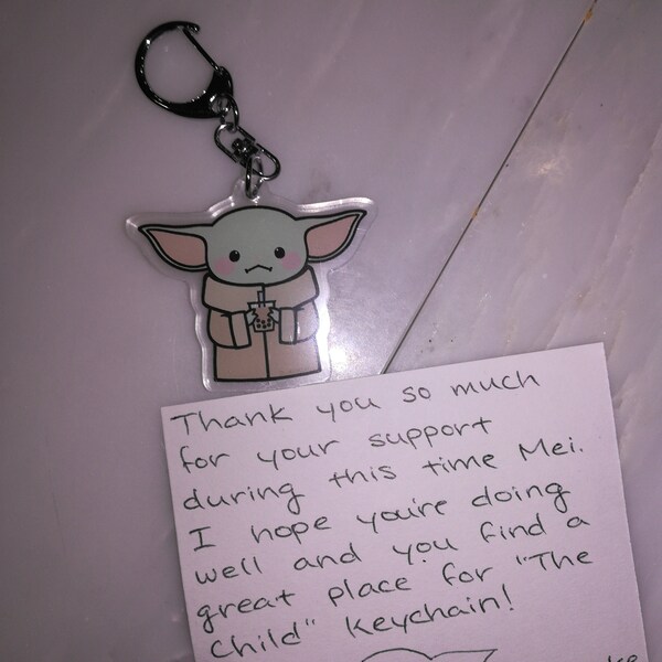Baby Boba Keychain Double-sided Acrylic - Etsy