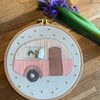 PDF PATTERN. Cute Caravan Embroidery Pattern Happy Camper Design ...