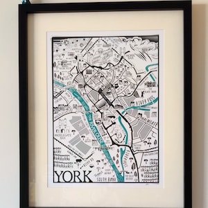 Map of York Prints - Etsy