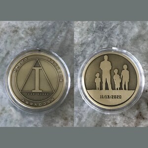 CUSTOM Coin Pendant Keychain or Pin 33 Mm 125 Inch | Etsy