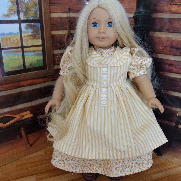 Prairie Ruffles Dress 18 Inch Doll Clothes Pattern Designed to Fit ...