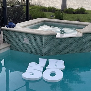 Foam Initials and Symbol for the Pool 2 Thick Floating - Etsy