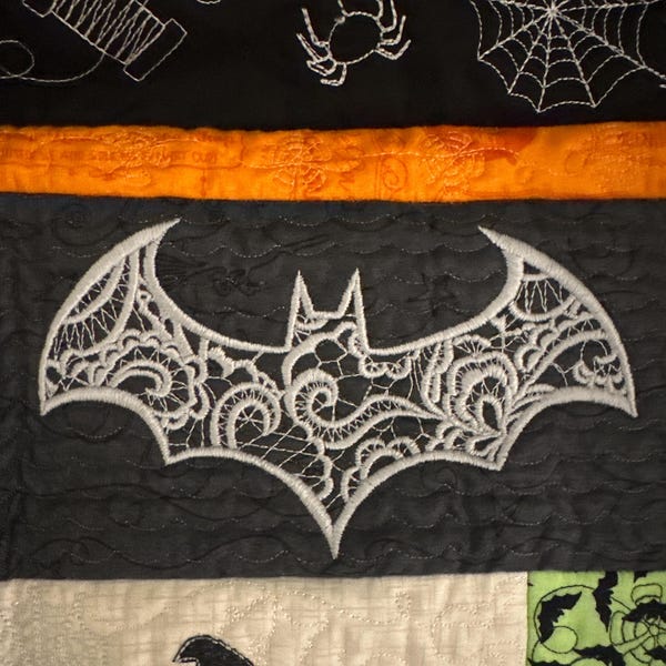 Lace Bat Machine Embroidery Design, Elegant Bat Embroidery for Women T ...