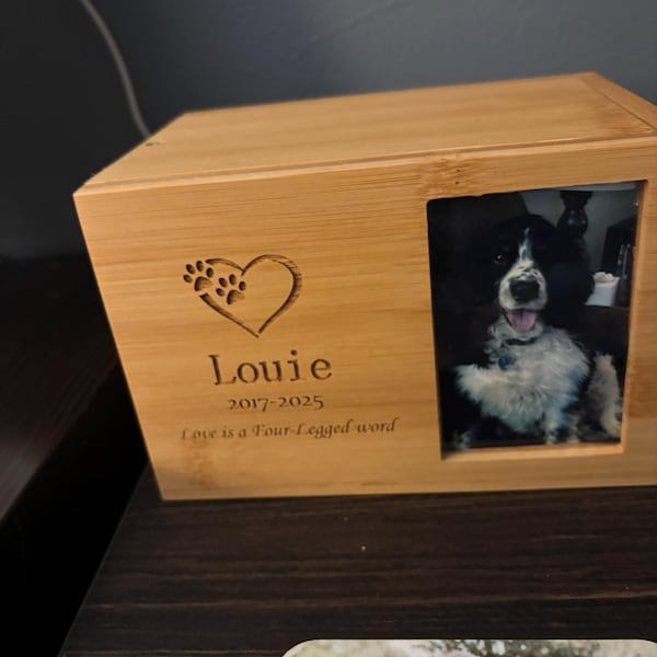 Personalized Pet Memory Box, Urn Keepsake, Pet Memorial Box, Pet ...