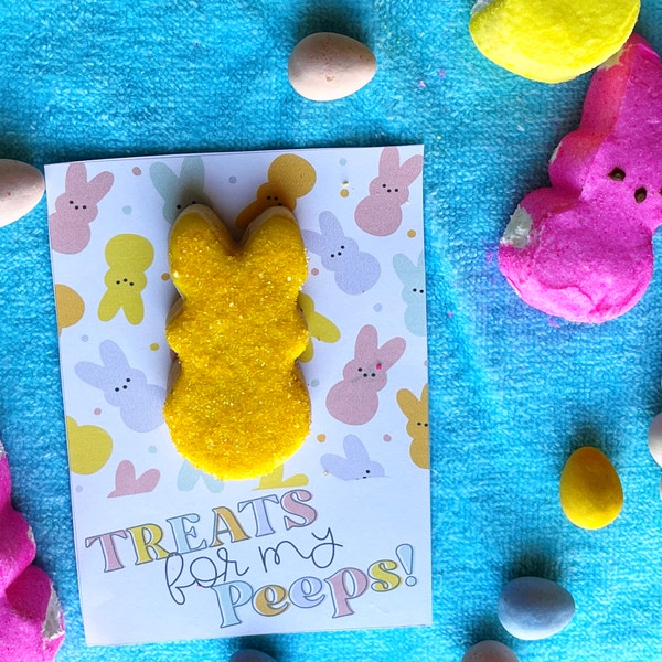 Easter Printable Cookie Card 3.5" X 5" -treats for My Peeps Easter ...