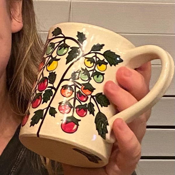 MADE TO ORDER: Tomato Mug - Etsy