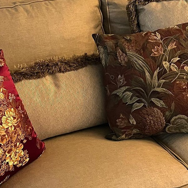 Kelly Ripa Home Flower Mania in Shell Decorative Pillow Cover. Accent ...
