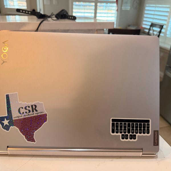 Court Reporter Steno Keyboard With Letters Sticker Decal for Steno ...