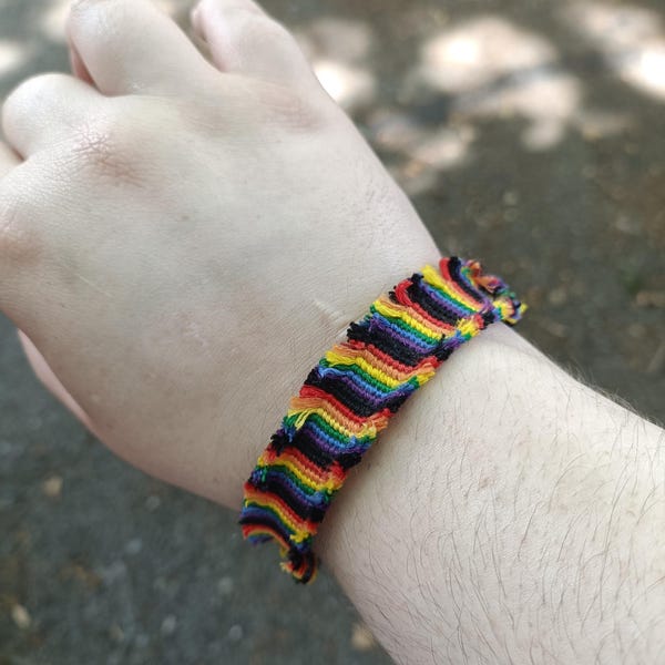 Trans Flag Crochet Bag - Handmade Small Granny Square Bag - Etsy