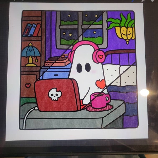Spooky Cutie: Adorable Creepy Creatures in Cozy Hygge Moments Coloring ...