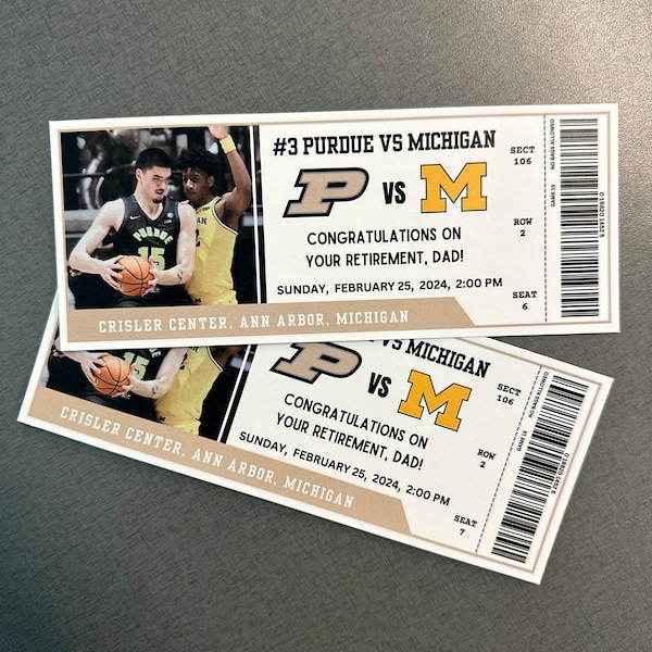 Custom Basketball Ticket, Ticket Template, Basketball Game Ticket ...