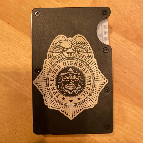 Laser Engraved Miranda Rights Card. Personalized With Your Department ...