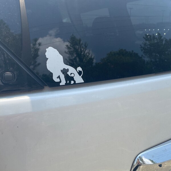 Simba Decal | Disney Decal | Disney Simba From Lion King Sticker ...