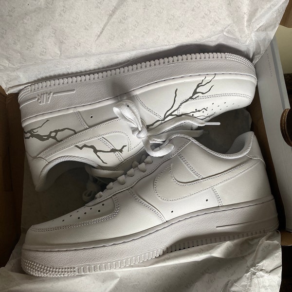 Reflective Lightning Custom Air Force 1 - Etsy