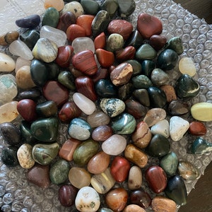 Assorted Mix Tumbled Stones: SMALL MEDIUM or LARGE Sizes - Etsy
