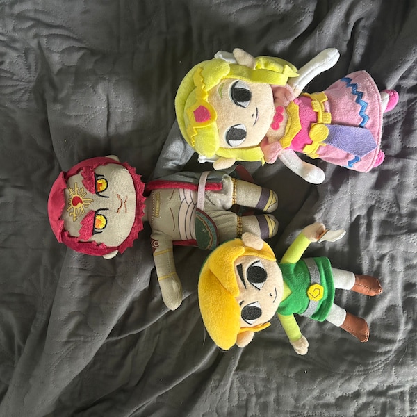 Zelda Plush - Tears of the Kingdom- Zelda Link & Ganondorf - TOTK BOTW ...