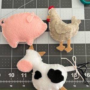 Set of 5 PDF Pattern, PDF Pattern Pets, Farm Animals PDF Digital ...