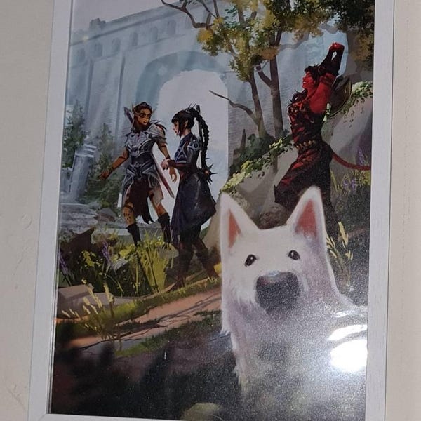 BG3 Baldur's Gate 3 Print Ft. Karlach Shadowheart Lae'zel Scratch ...