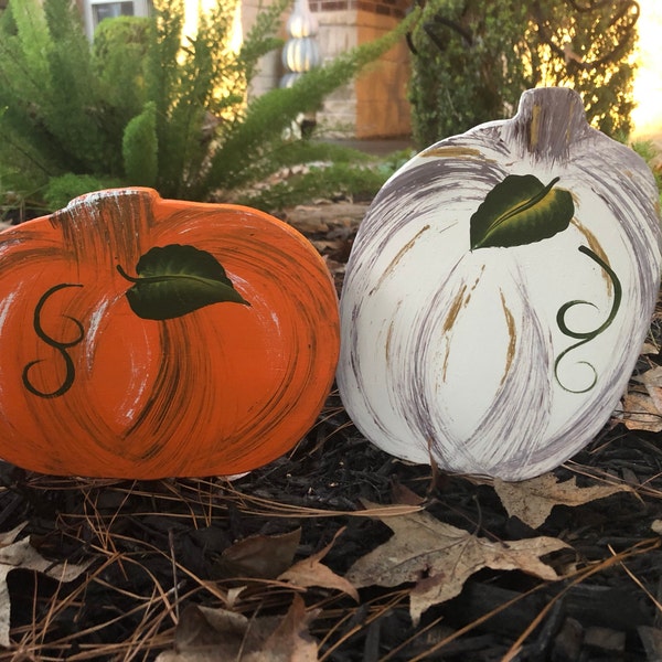 Small Pumpkin Patch Set, Fall Outdoor Decorations, Pumpkin Yard Stakes ...